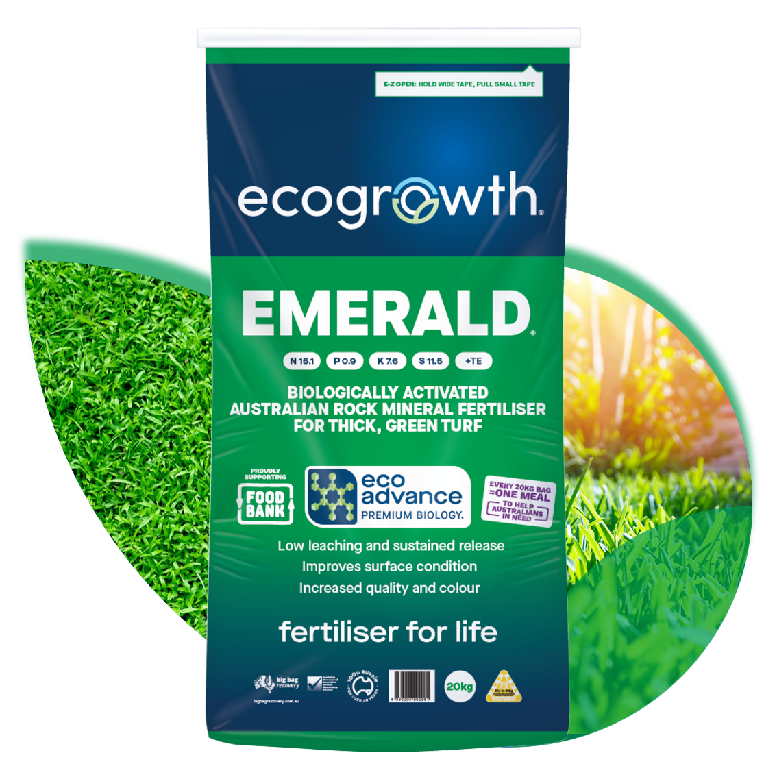 Ecogrowth Emerald® | Australian Fertiliser for Thick, Green Turf